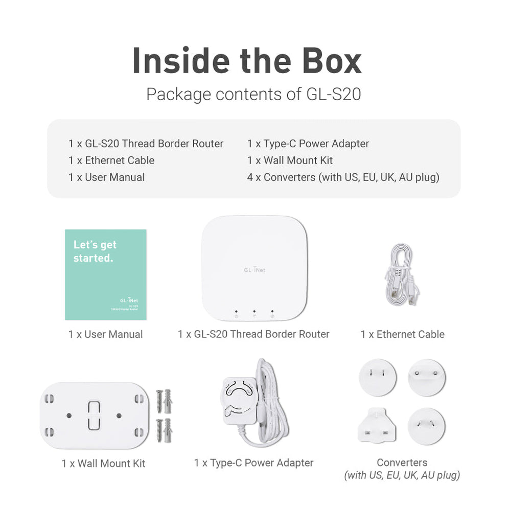 GL-S20 IoT Gateway | Thread Border Router — GL.iNet US